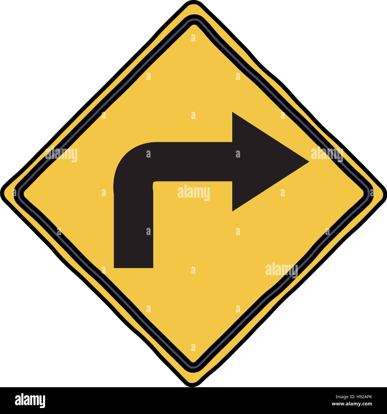 Isolated way road sign design Stock Vector Image & Art - Alamy