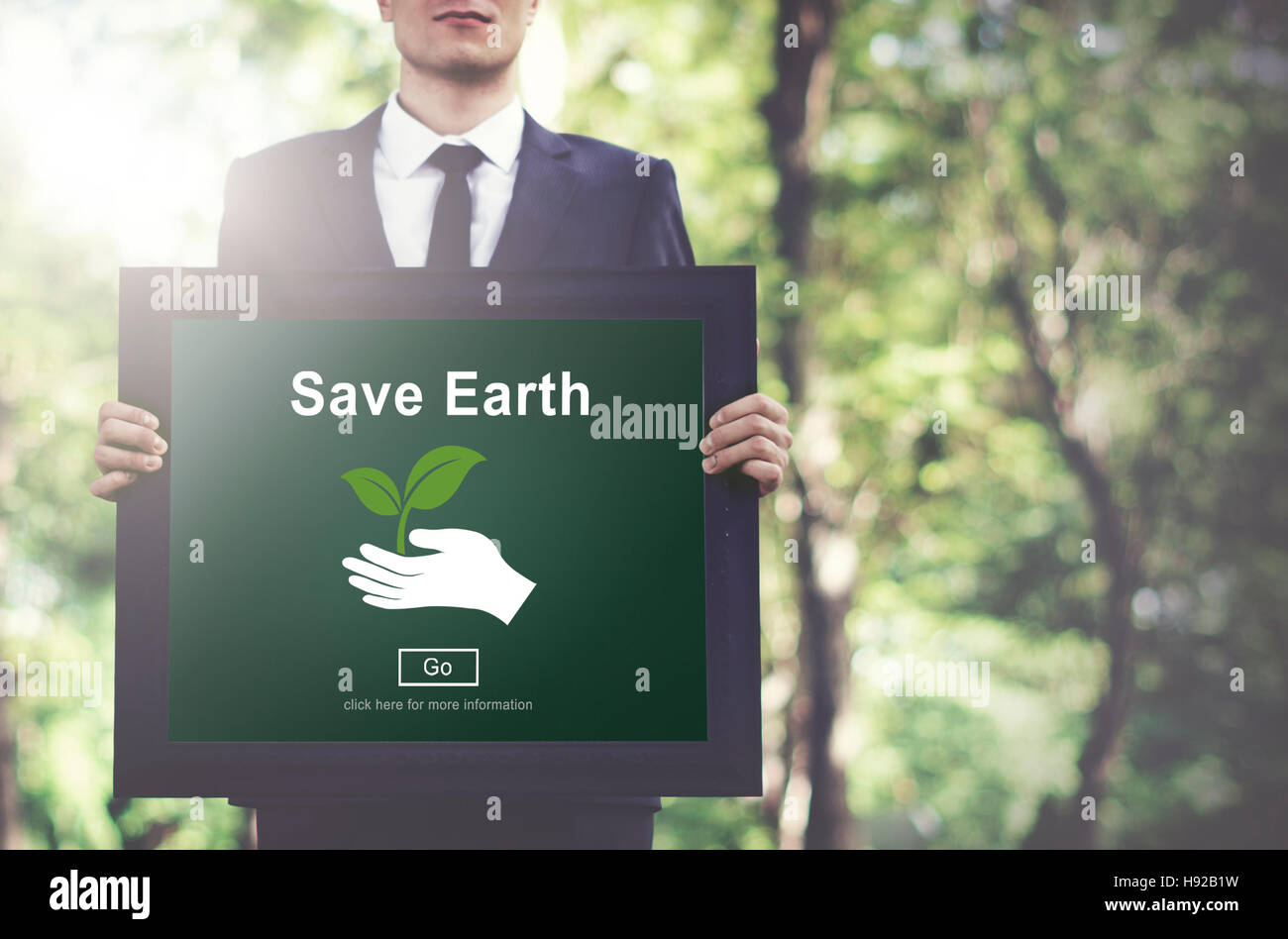 Save Earth Environmental Conservation Global Concept Stock Photo - Alamy