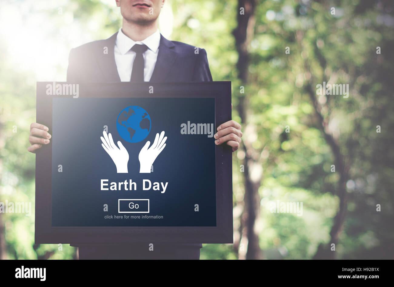 Earth Day Environmental Conservation Website Online Concept Stock Photo ...