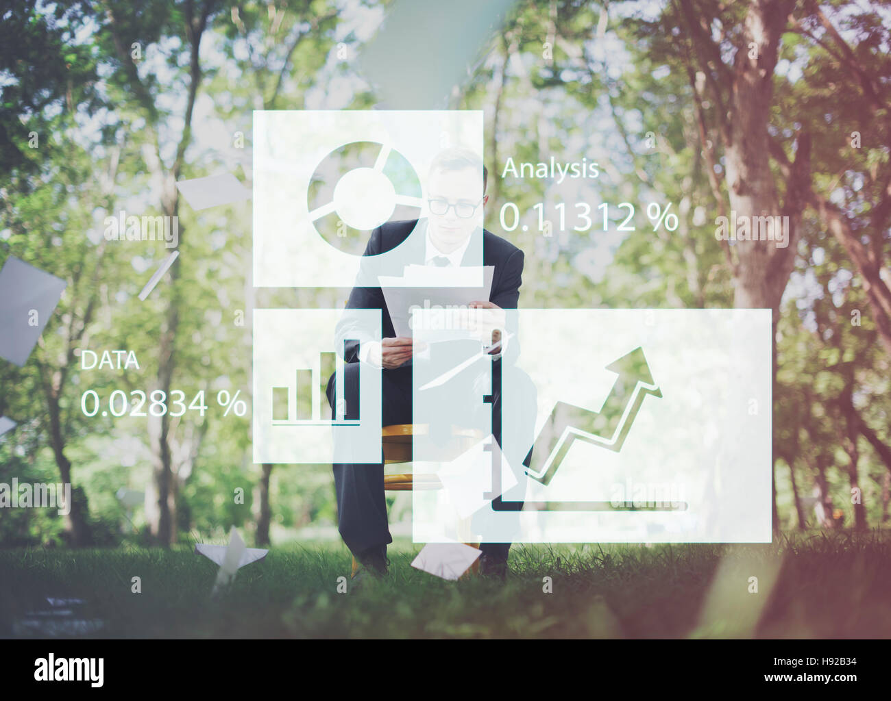 Business graph diagram statistics hi-res stock photography and images ...