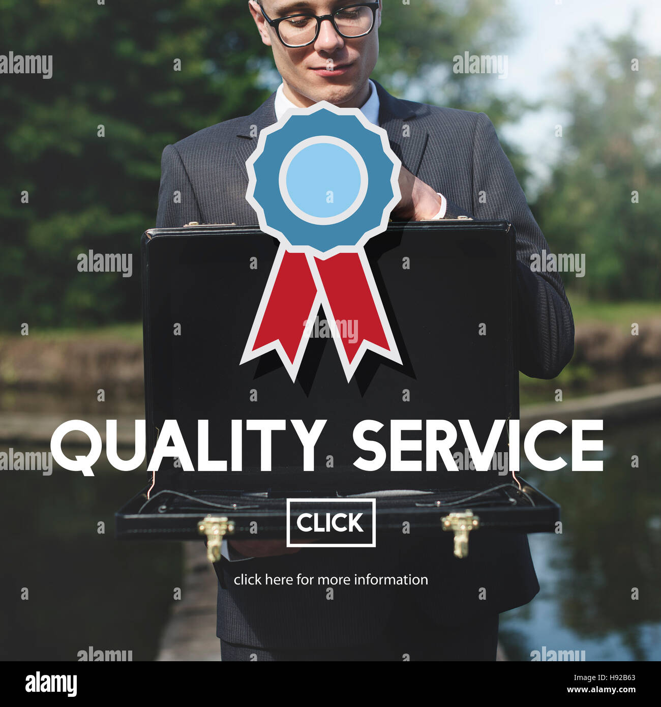Quality Service Best Guarantee Value Concept Stock Photo - Alamy