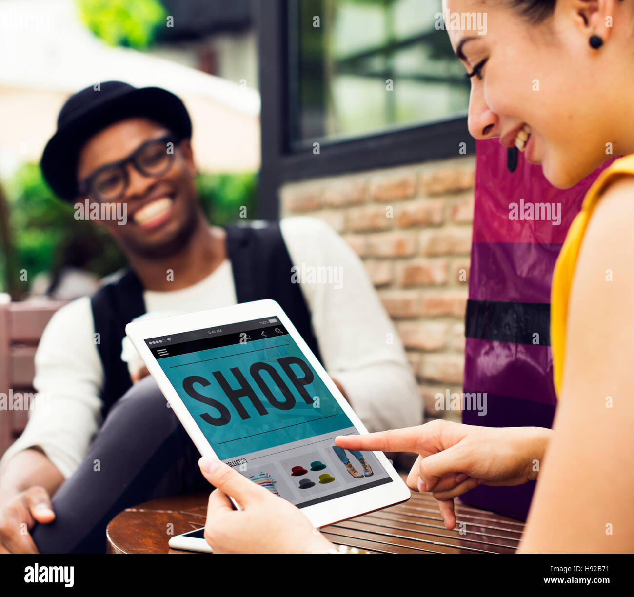 Shop Shopping Buying Paying Ordering Commercial Concept Stock Photo - Alamy