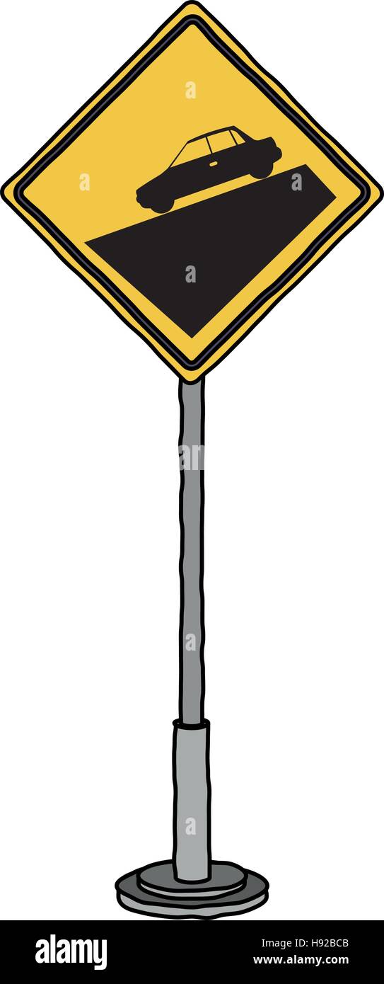 Isolated car road sign design Stock Vector Image & Art - Alamy