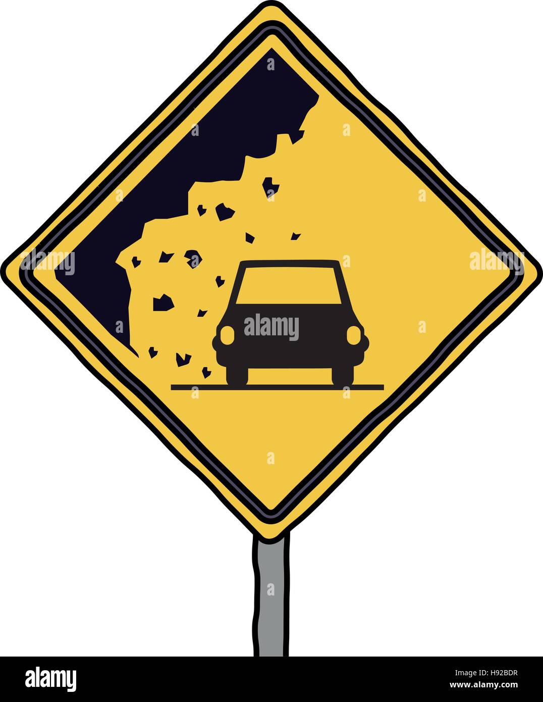 Isolated car road sign design Stock Vector Image & Art - Alamy