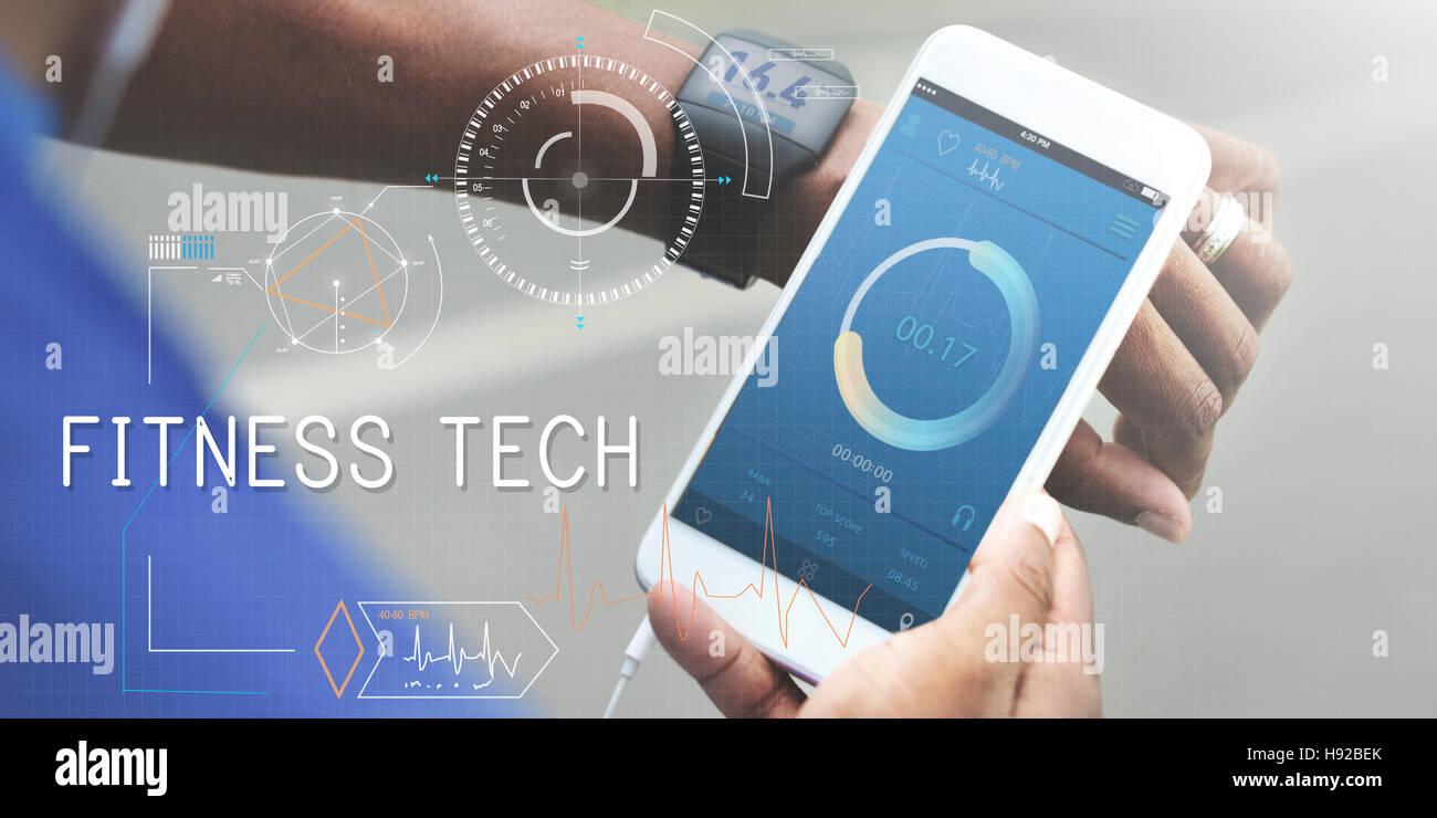 Fitness Tech Healthcare Wellness Innovation Concept Stock Photo - Alamy