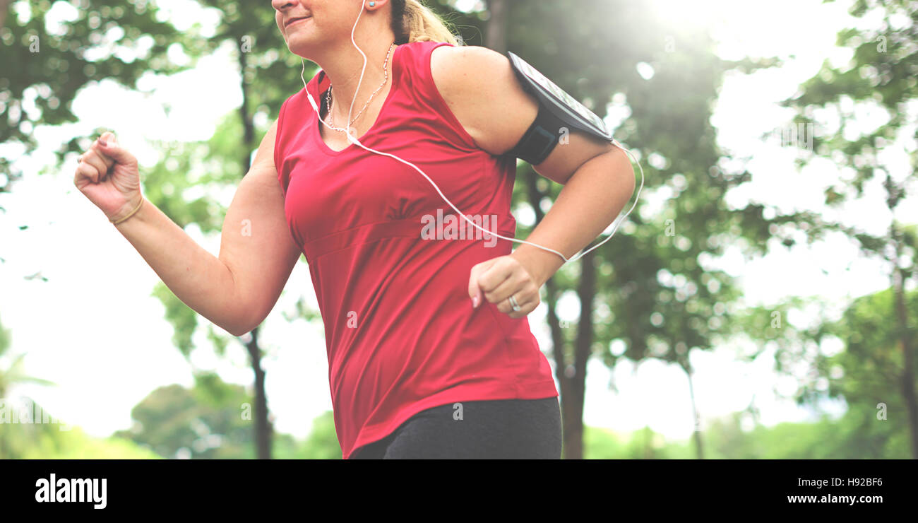 Exercising Healthy Jogging Wellness Relaxing Concept Stock Photo - Alamy