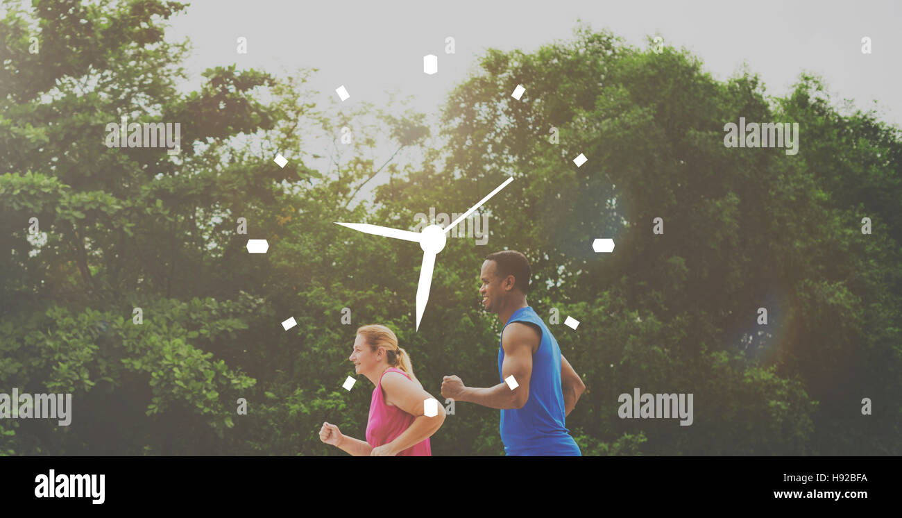 Clock Duration Time Leisure Hour Concept Stock Photo - Alamy