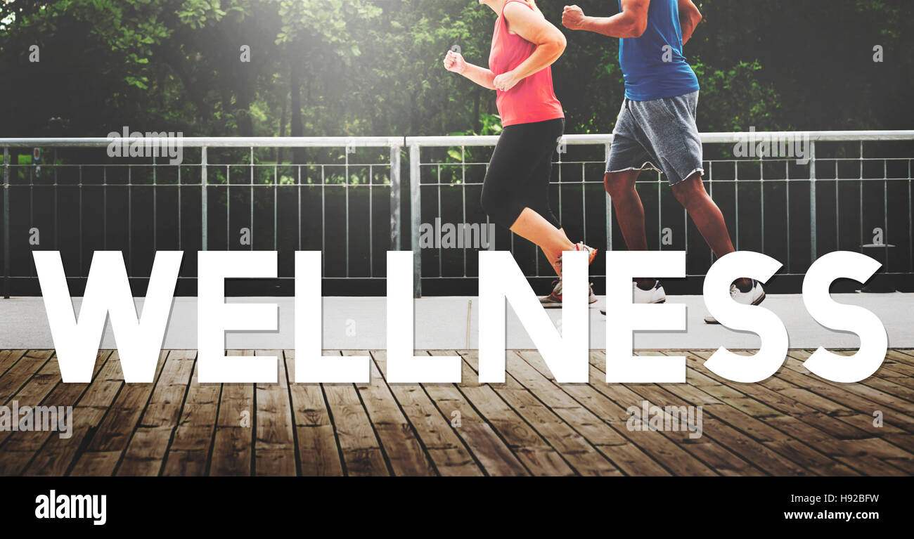 Wellbeing Running Relaxing Carefree Enjoyment Concept Stock Photo - Alamy