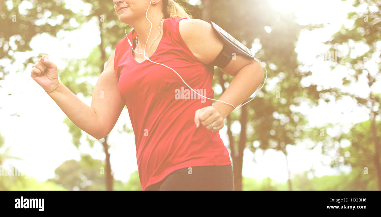 Exercise Enjoyment Lfestyle Activity Concept Stock Photo - Alamy