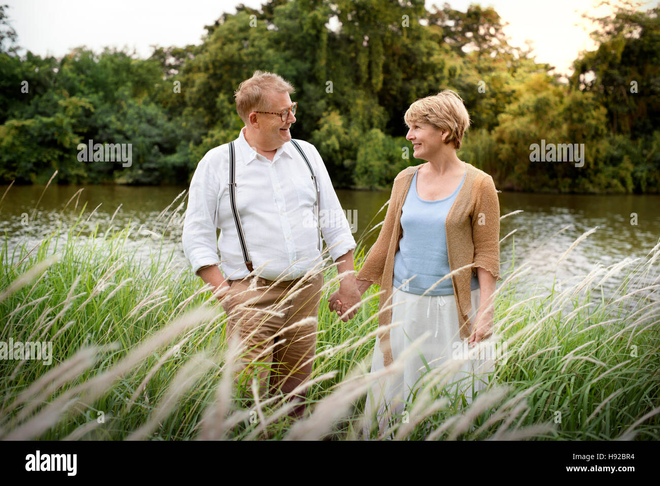 Elderly Senior Couple Romance Love Concept Stock Photo - Alamy