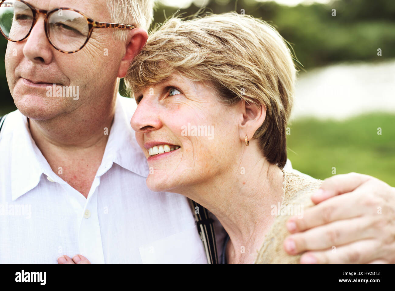 Elderly Senior Couple Romance Love Concept Stock Photo - Alamy