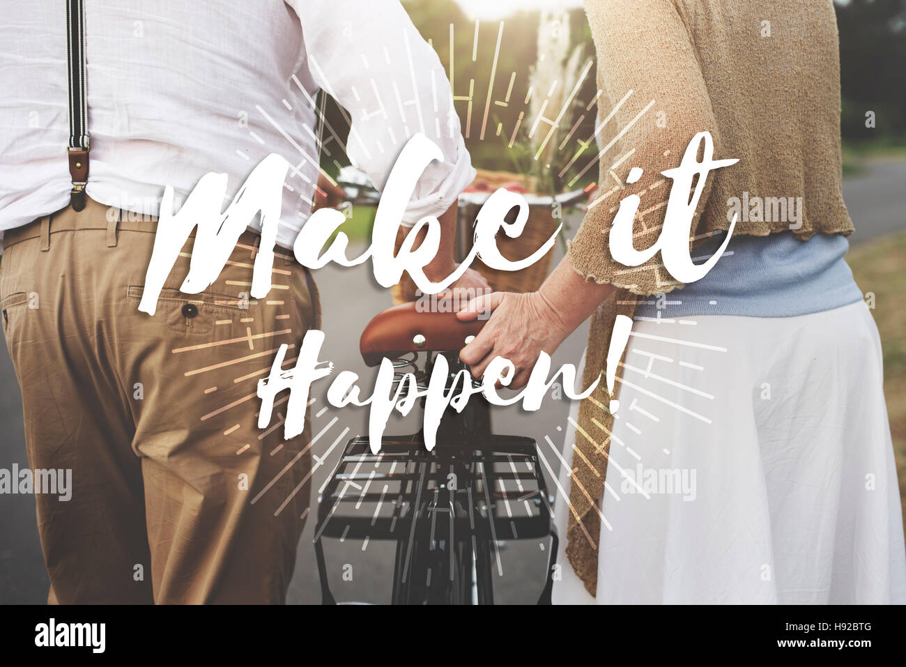 Make It Happen Decision Effect Ideas Impact Concept Stock Photo - Alamy