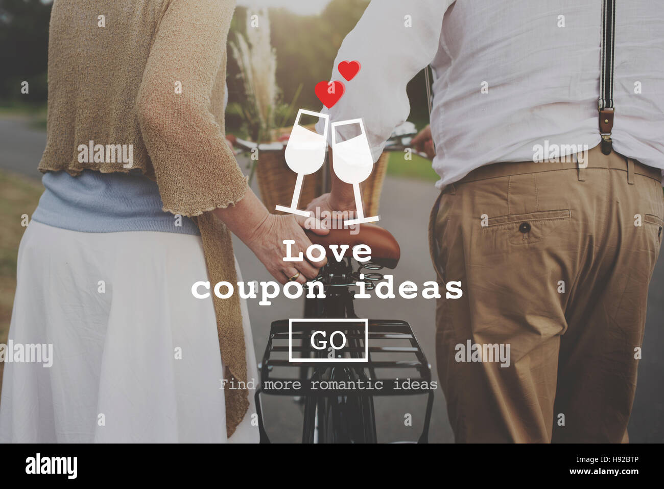 Love Quotes Romance Valentines Website Concept Stock Photo - Alamy