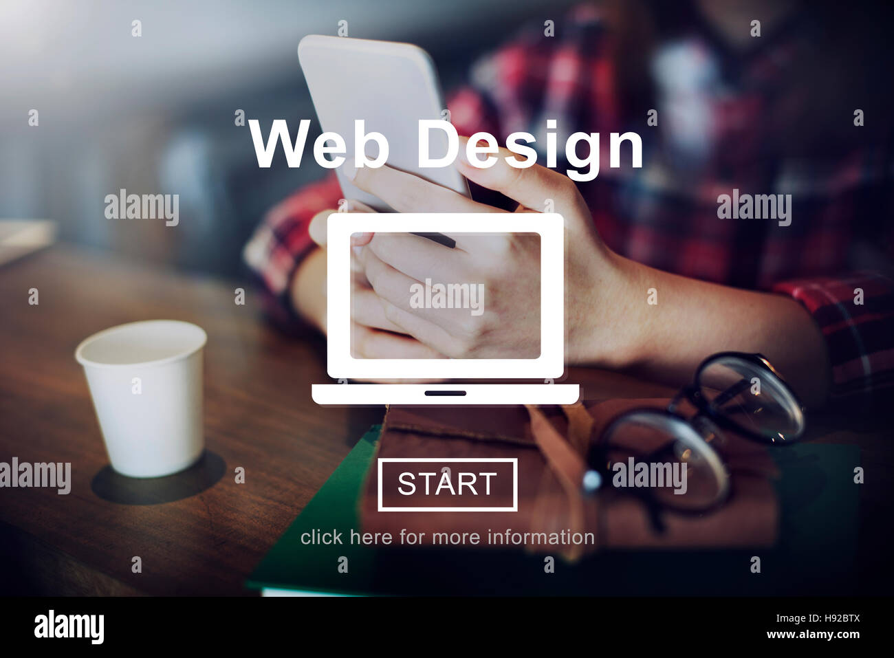 Web Design Homepage Internet layout Software Concept Stock Photo - Alamy