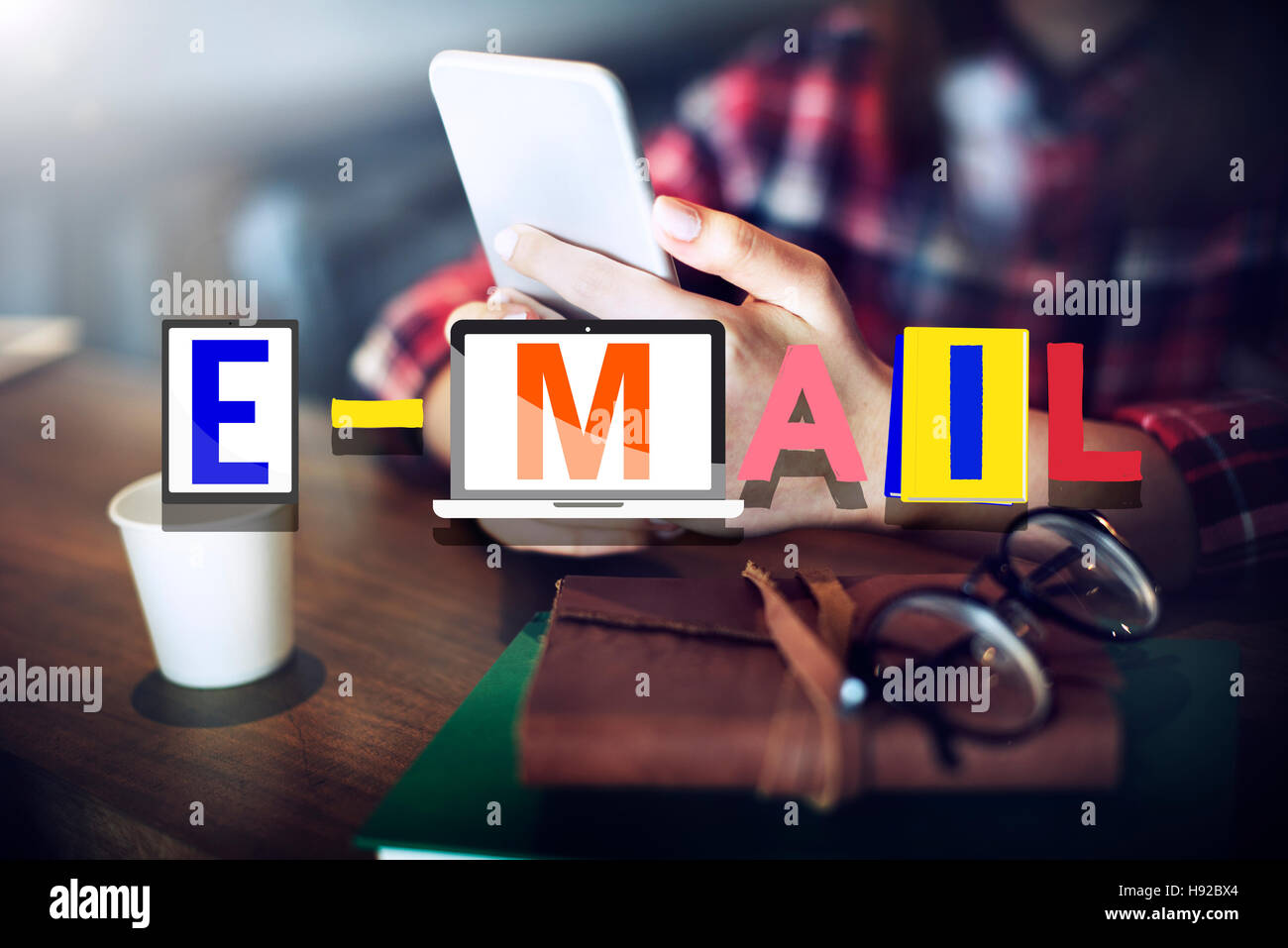 Email Correspondence Communication Online Concept Stock Photo - Alamy