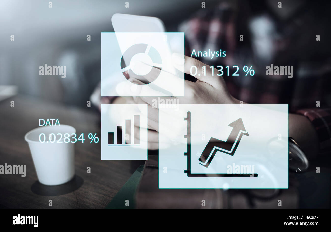Analytics Report Status Information Analysis Chart Graph Concept Stock ...