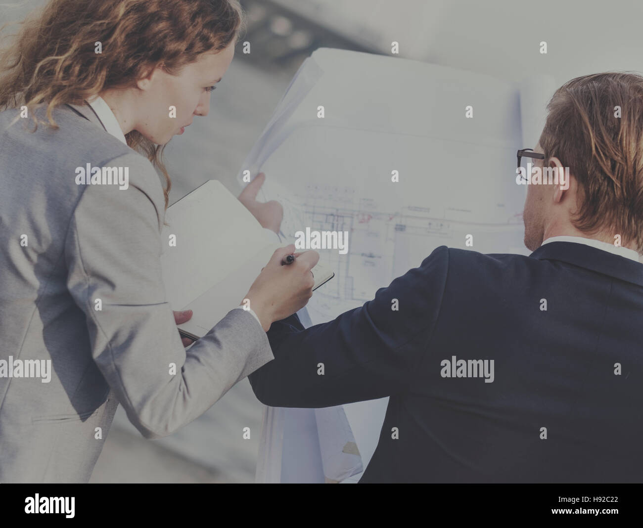 Developer Servey Planning Structure Construction Concept Stock Photo ...