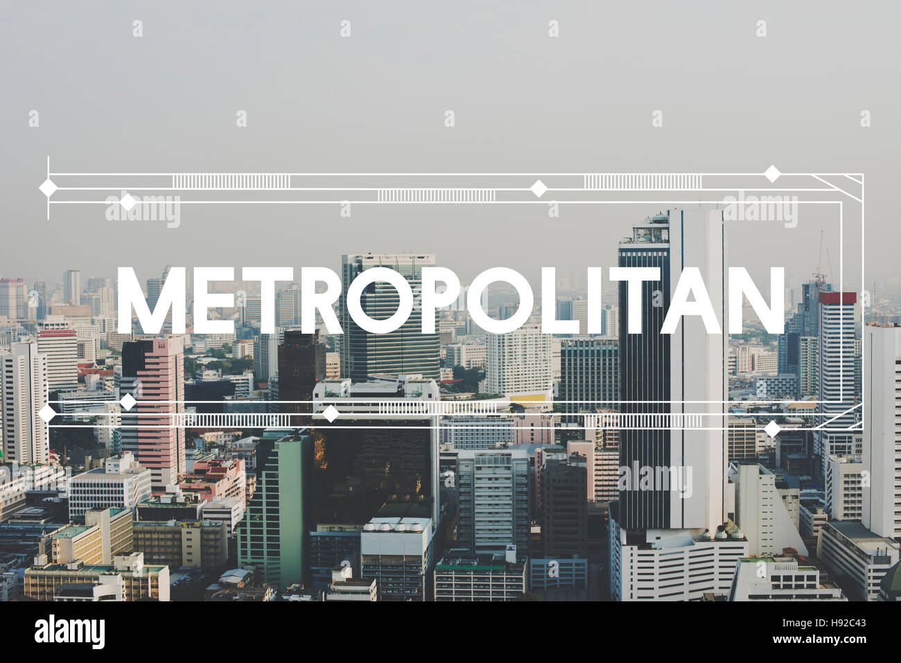 Modern Building Architecture Capital City Words Graphic Concept Stock ...