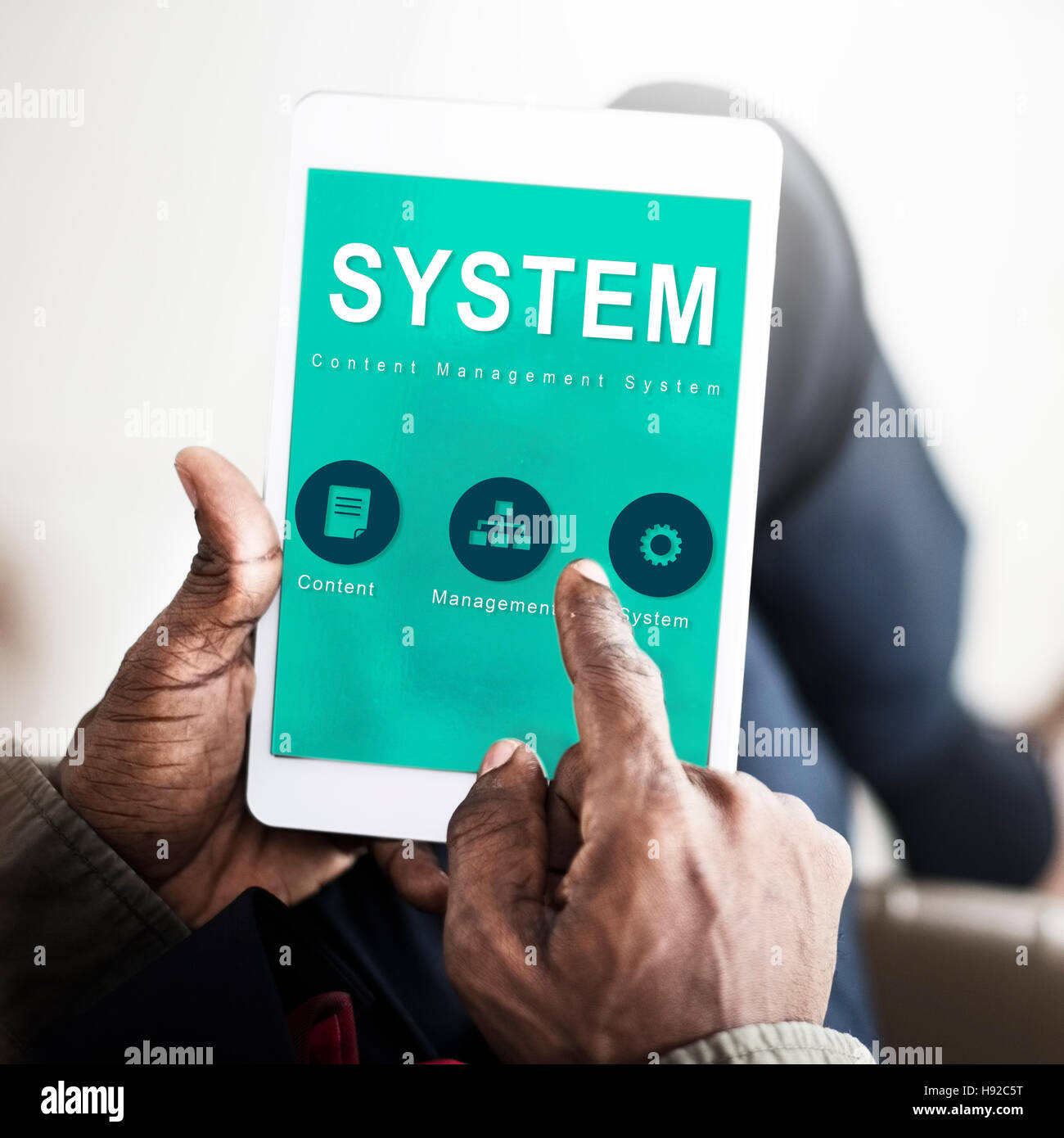 System Website Development Data Network Concept Stock Photo - Alamy