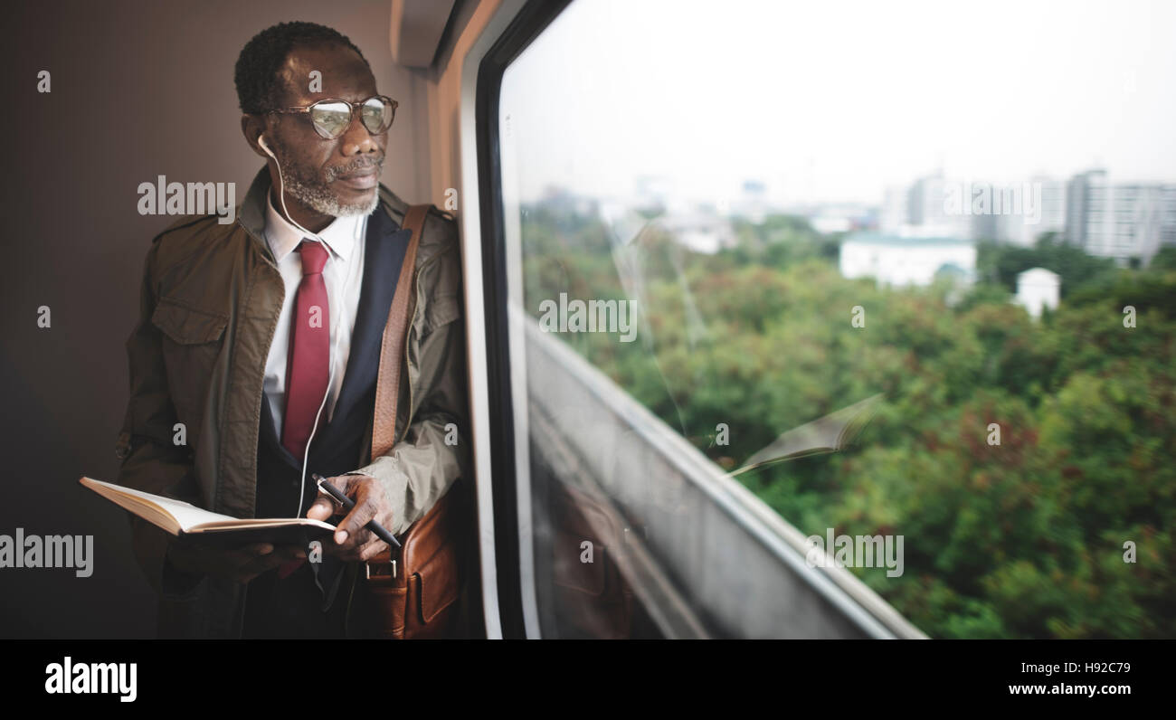 Man african descent staring hi-res stock photography and images - Alamy