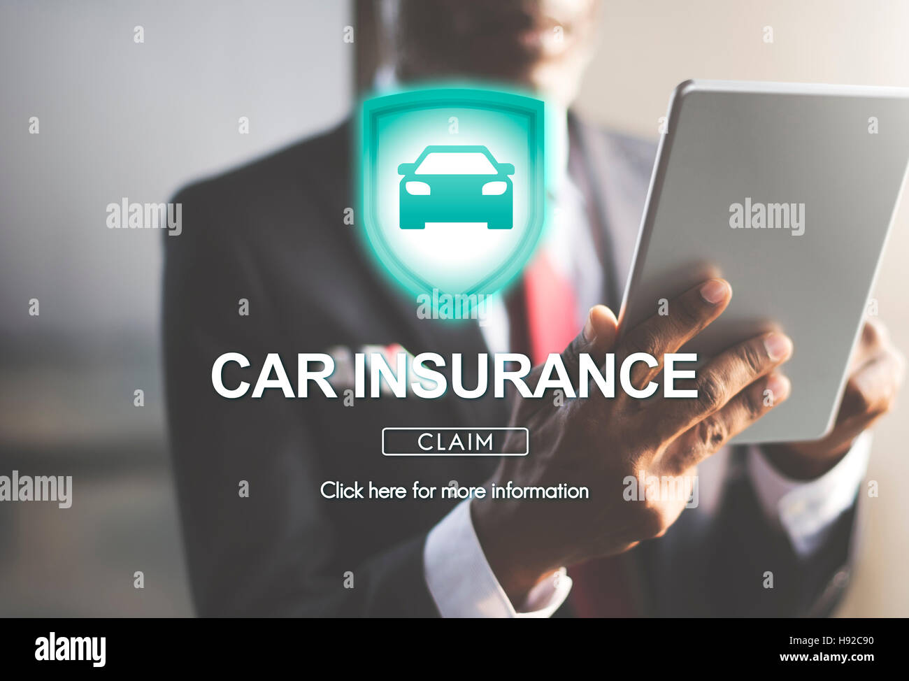 Car Insurance Accident Property Protection Concept Stock Photo - Alamy