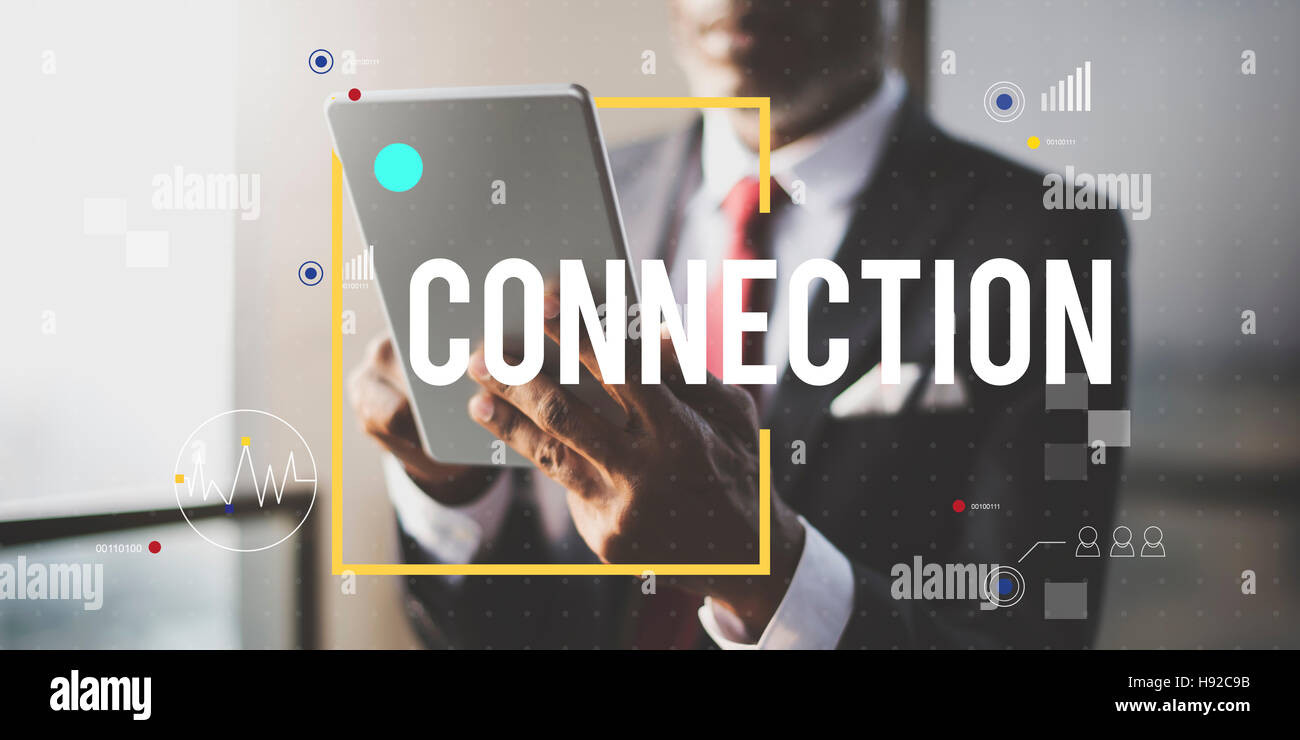 Communication Connection Digital Technology Networking Concept Stock ...