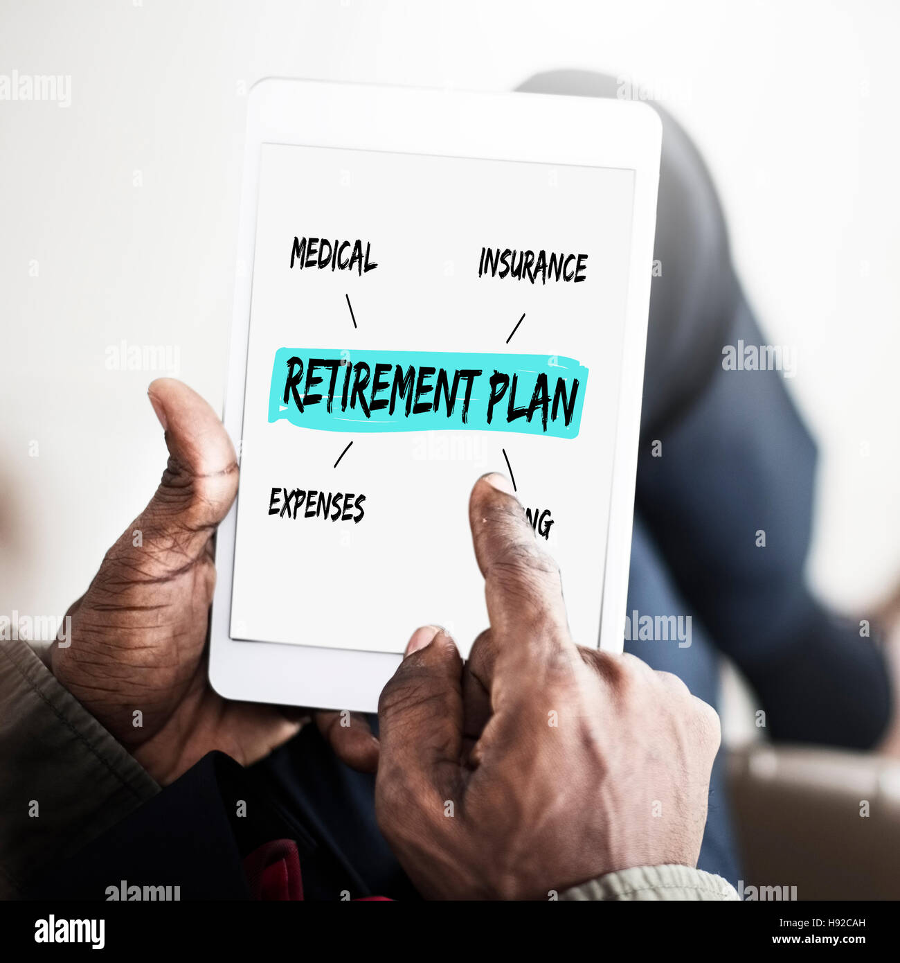 Retirement Plan Diagram Graphic Concept Stock Photo - Alamy
