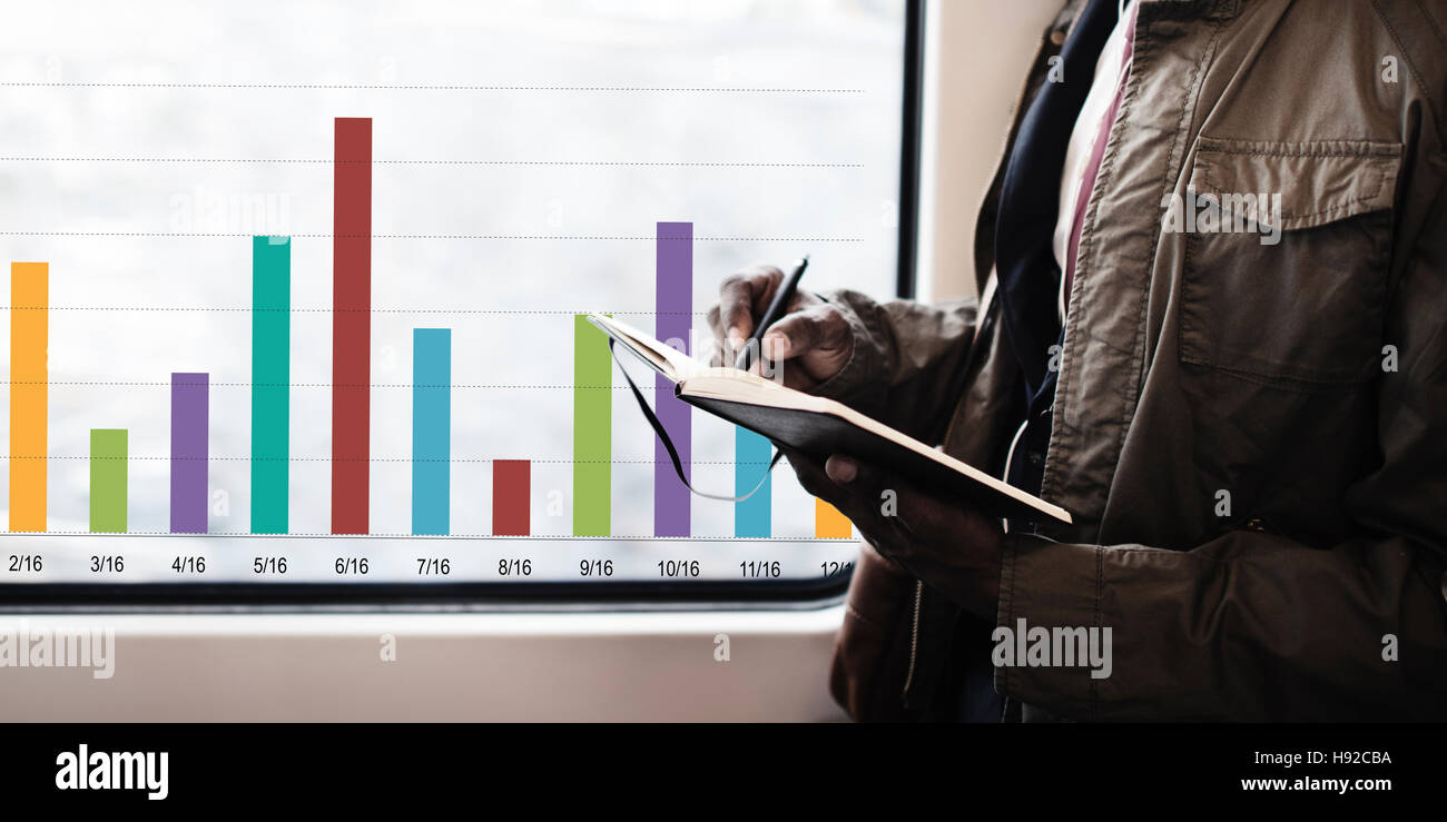 Analysis Analytics Bar graph Data Information Concept Stock Photo - Alamy