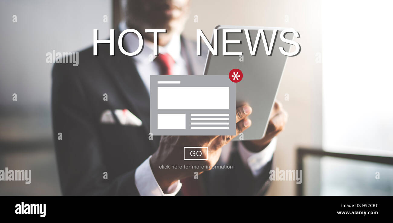 News Newsletter Announcement Update Information Concept Stock Photo - Alamy