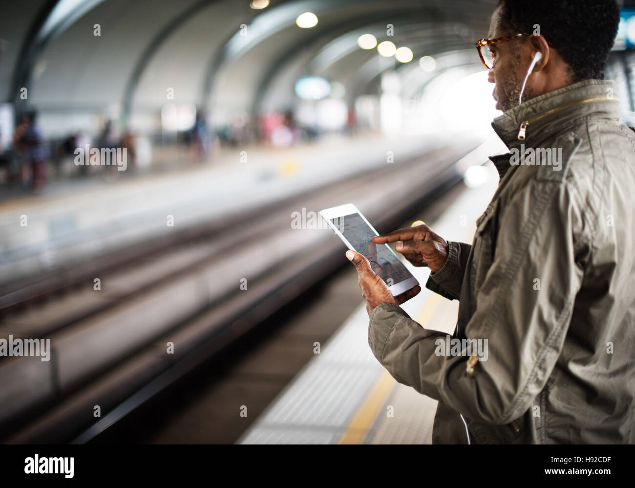 Train Transit Commuter Transportation Urban Concept Stock Photo - Alamy