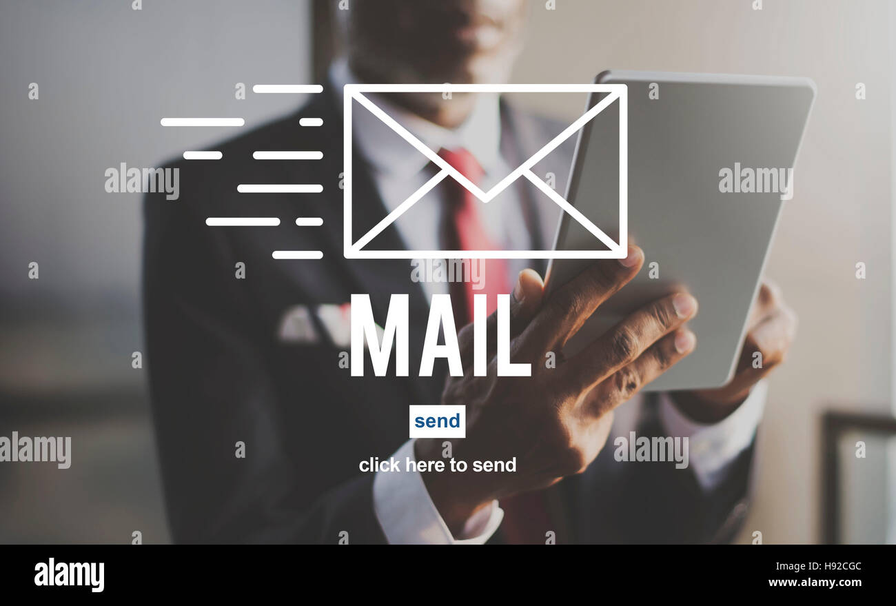 Mail Online Message Global Communications Connection Concept Stock ...
