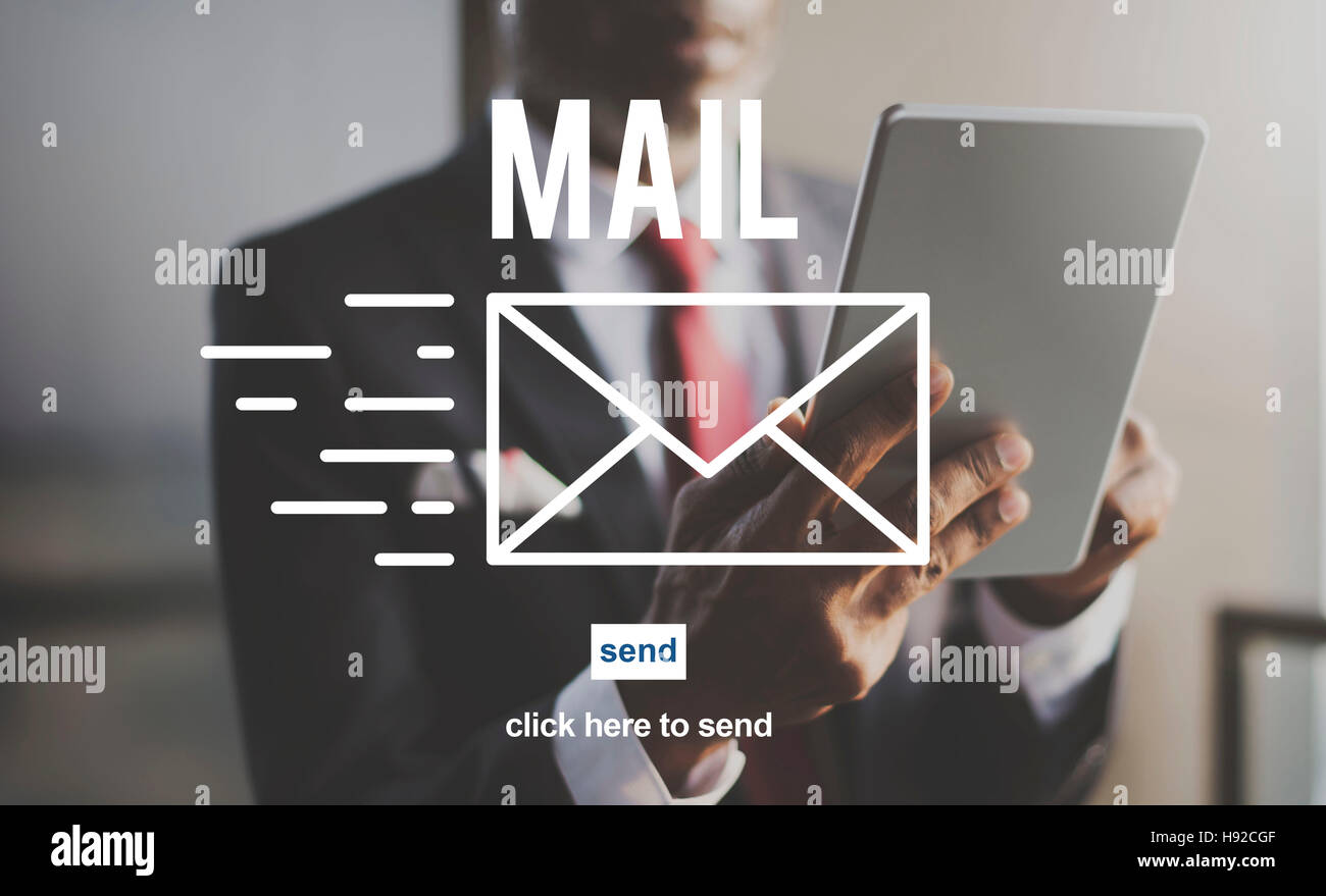 Mail Online Message Global Communications Connection Concept Stock ...