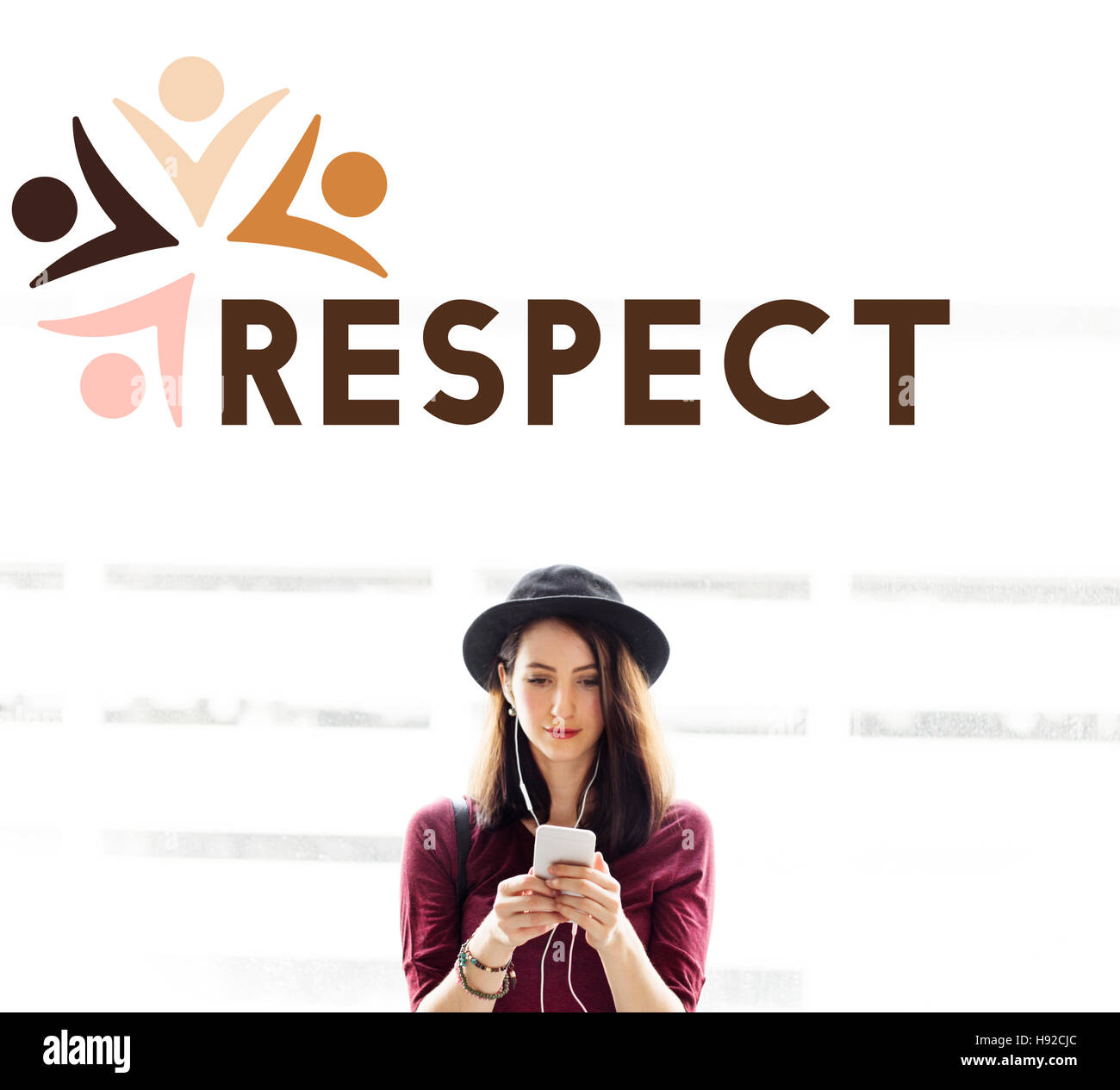 Variety Unity Treatment Togetherness Graphic Concept Stock Photo - Alamy