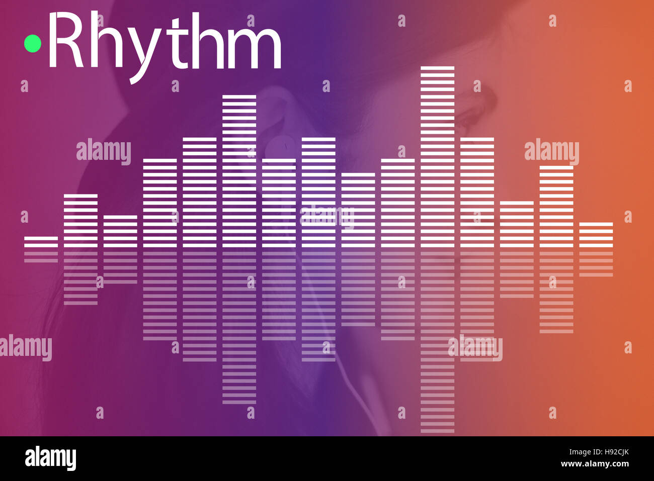 Music Audio Melody Wave Graphic Concept Stock Photo - Alamy