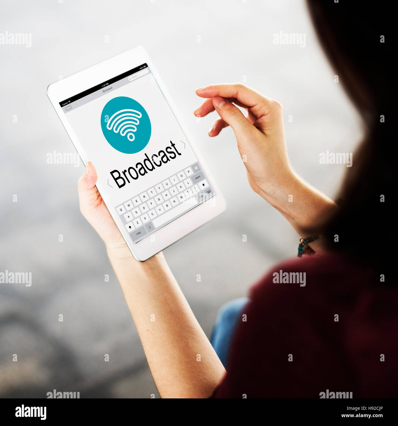 Connecting Internet Network Wifi Concept Stock Photo - Alamy