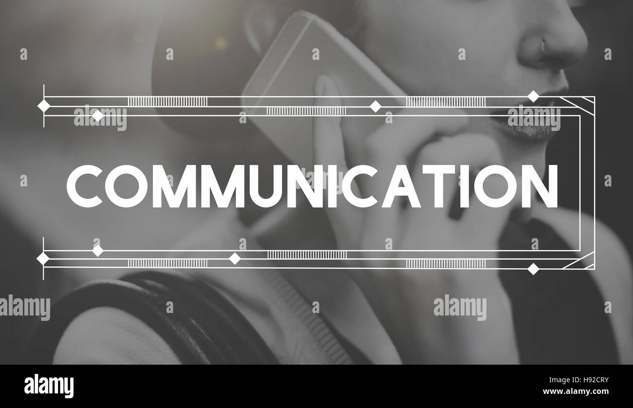 Communication Communicate Discussion Conversation Concept Stock Photo ...