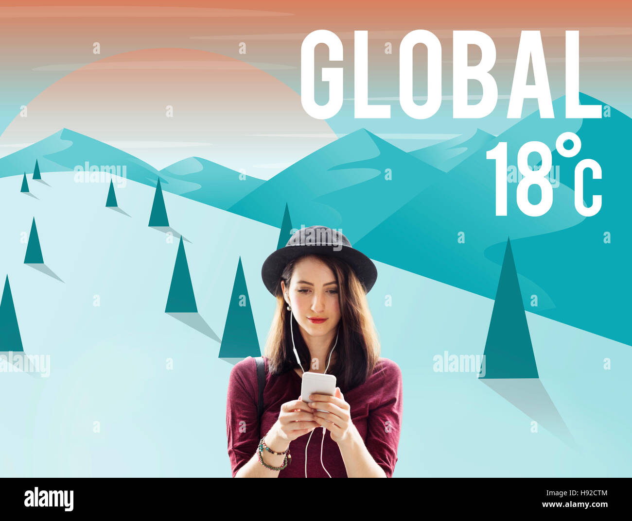 Global Climate Temperature Community Worldwide Concept Stock Photo - Alamy