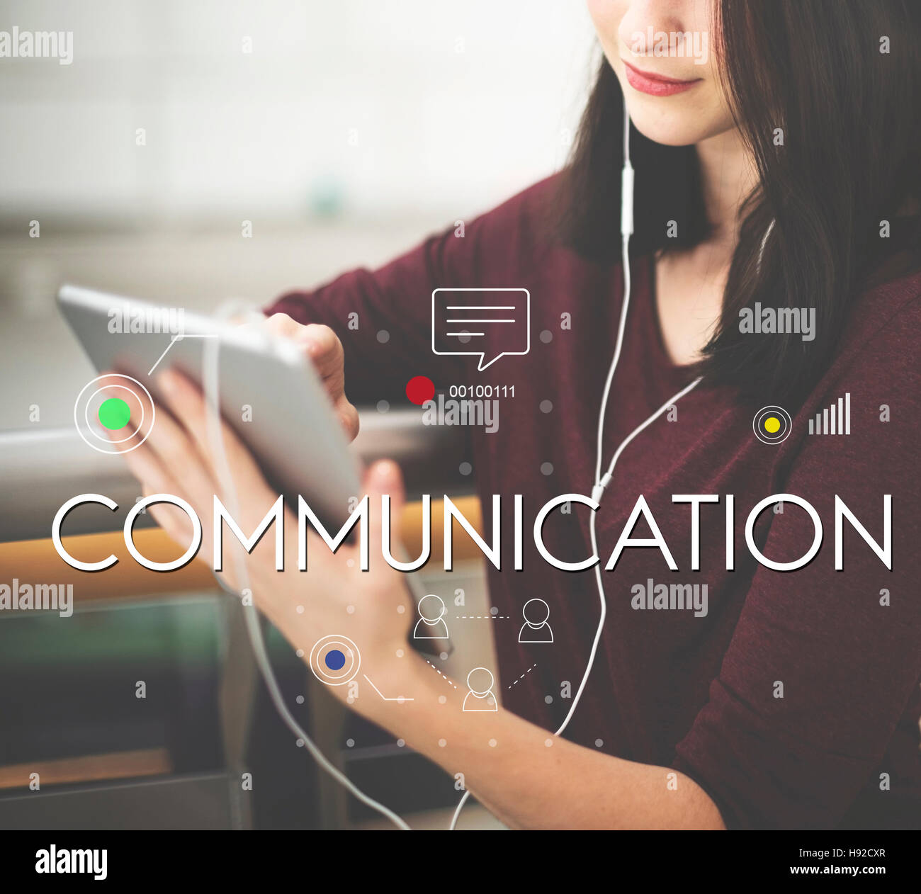 Communication Message icon graphic concept Stock Photo - Alamy