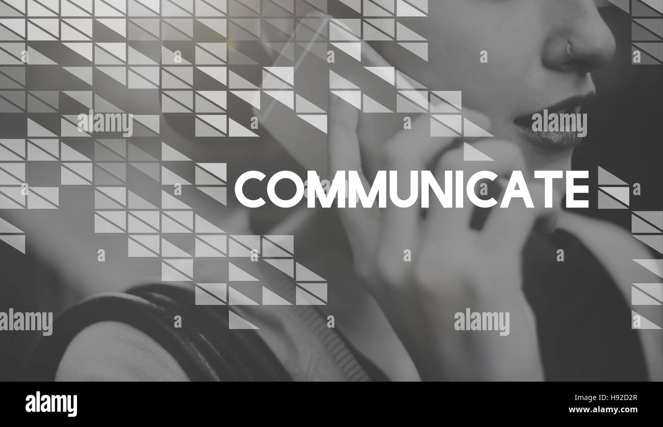 Communication Communicate Connection Interaction Concept Stock Photo ...