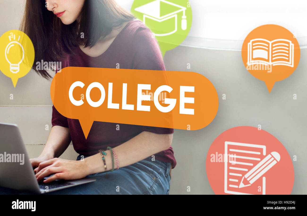 College Education Knowledge Insight Studying Learning Concept Stock ...