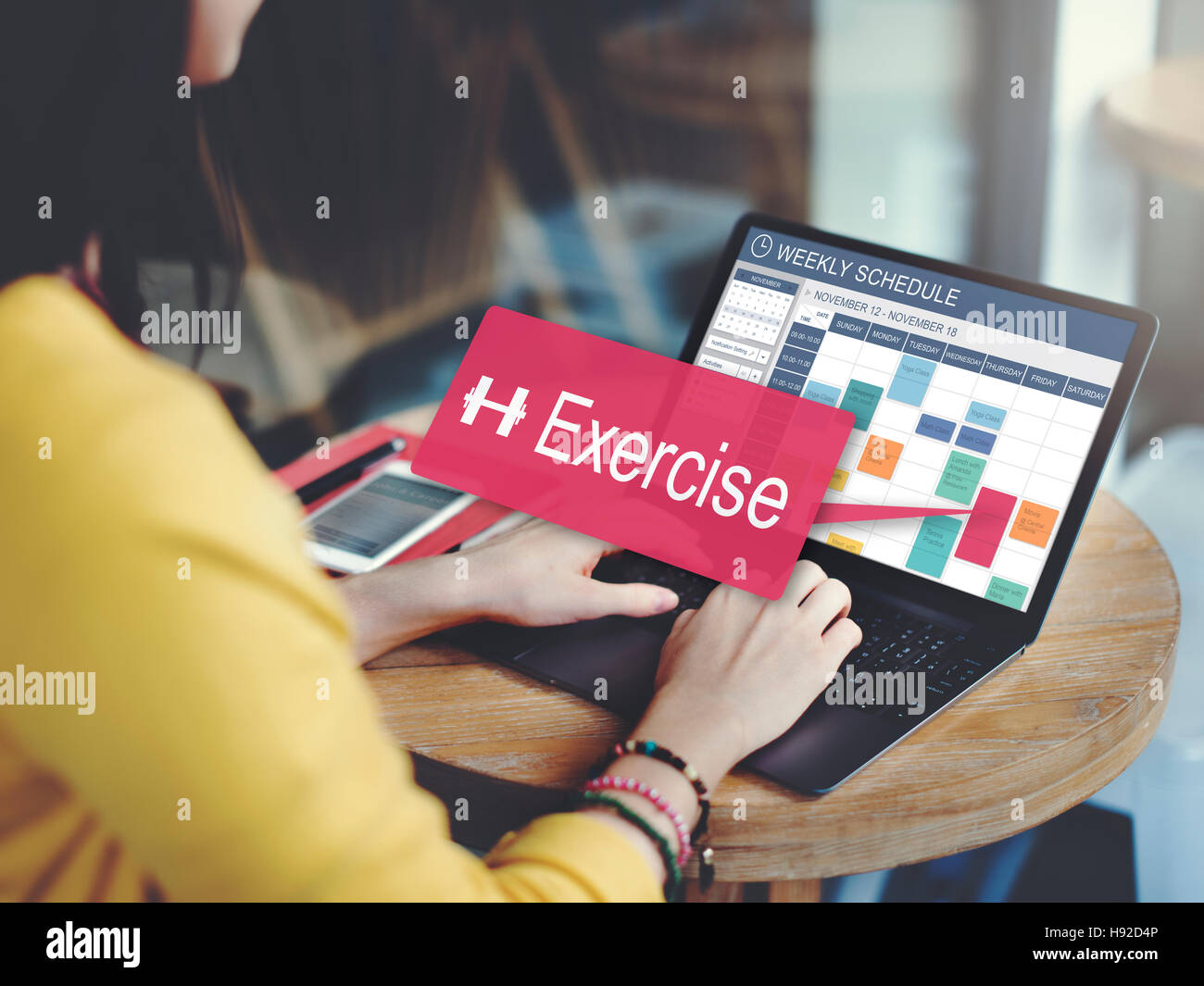 Exercise Activity Appointment Lifestyle Cardio Concept Stock Photo - Alamy