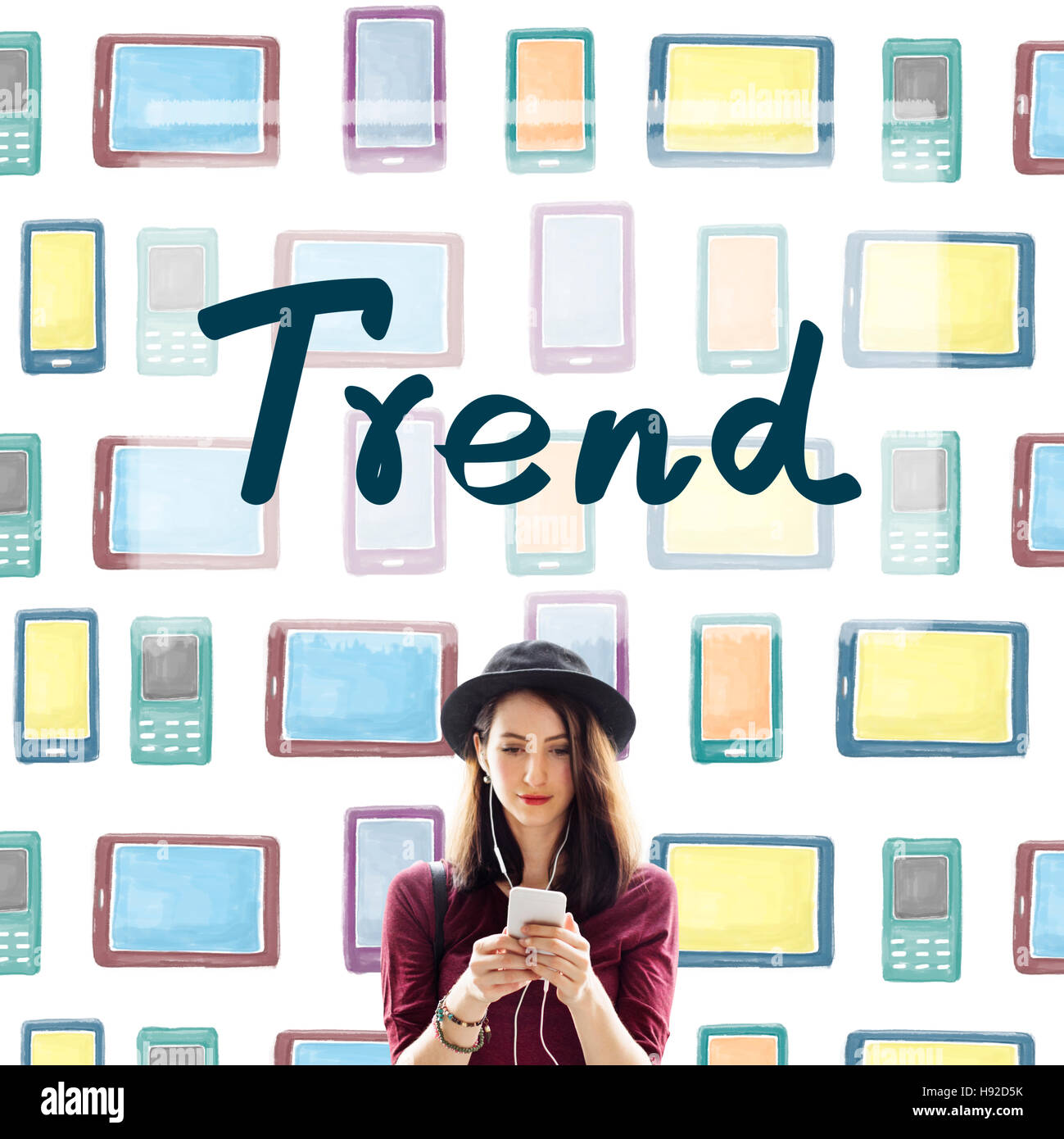 Trends Trend Trending Modern Style Fashion Concept Stock Photo - Alamy