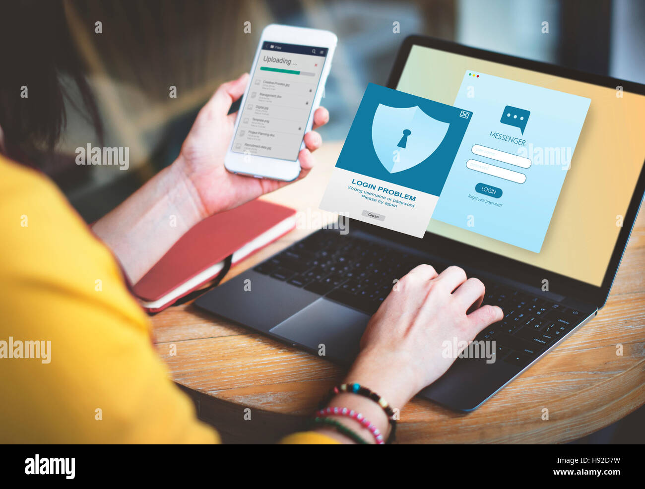 Security Register Account Apply Concept Stock Photo - Alamy