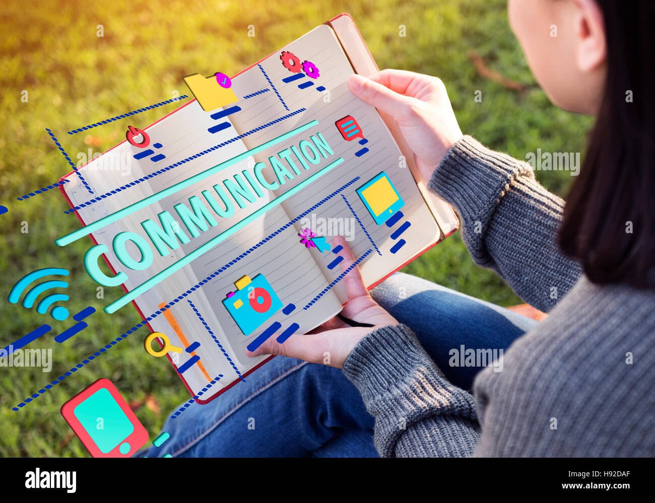 Connection Communication Link Digital Social Concept Stock Photo - Alamy