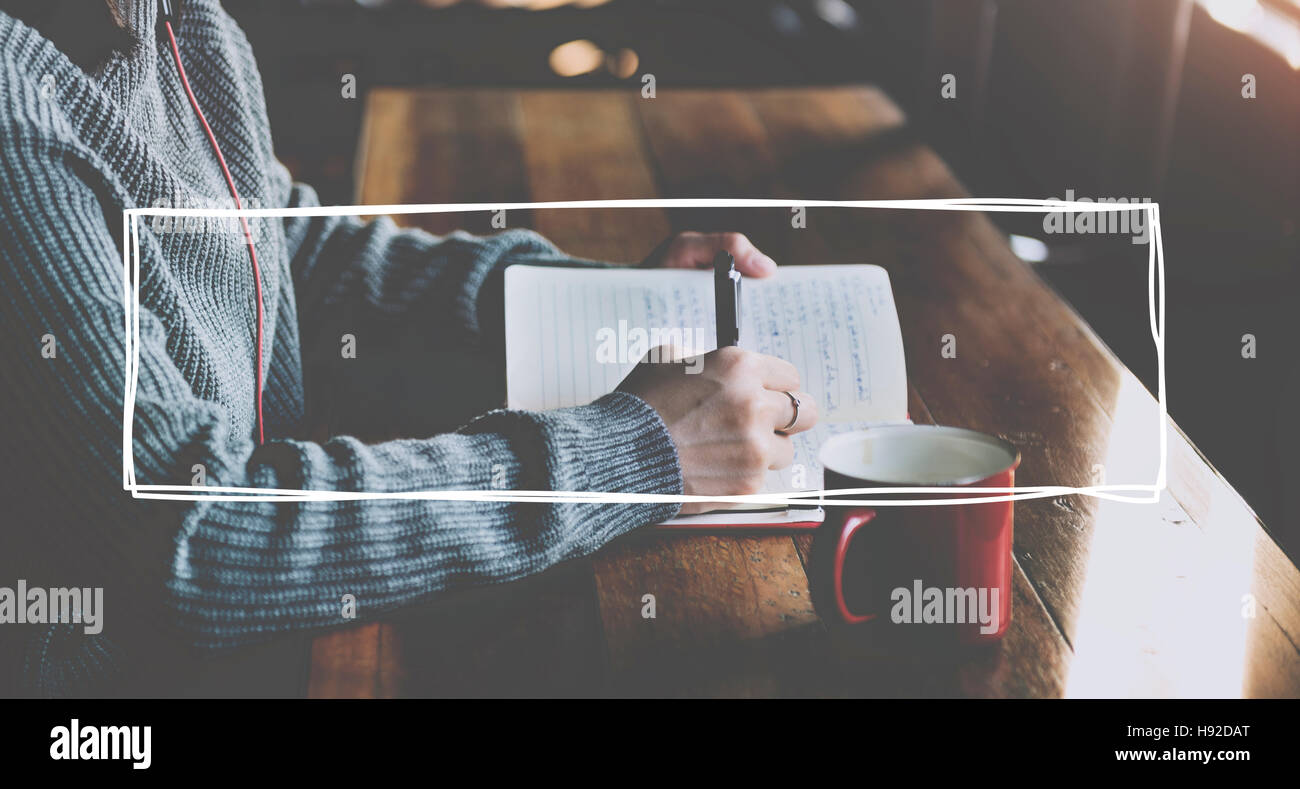 Creative Thinking Notes Frame Graphic Concept Stock Photo - Alamy