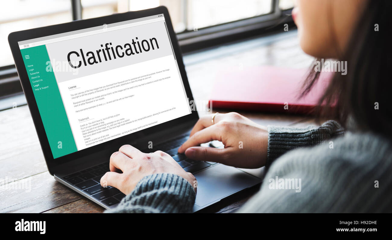 Clarification Determination Explanation Question Concept Stock Photo ...