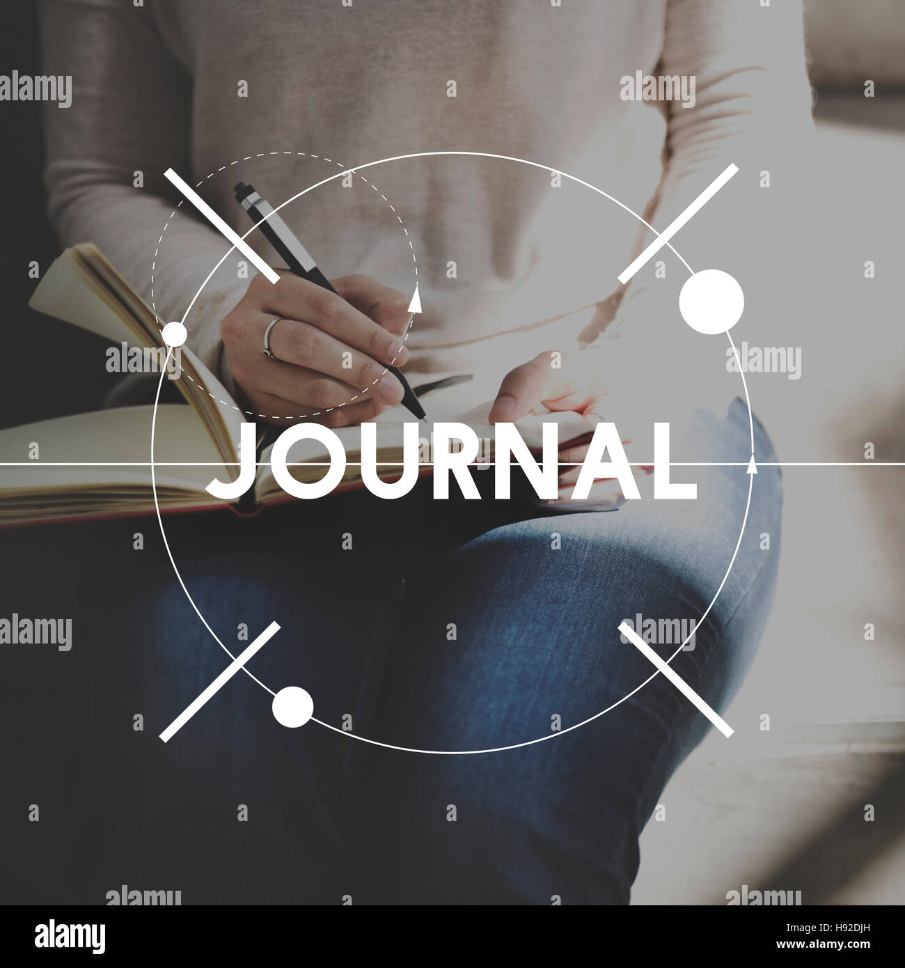 Leisure Journal Journalism Ideas Express Yourself Concept Stock Photo ...