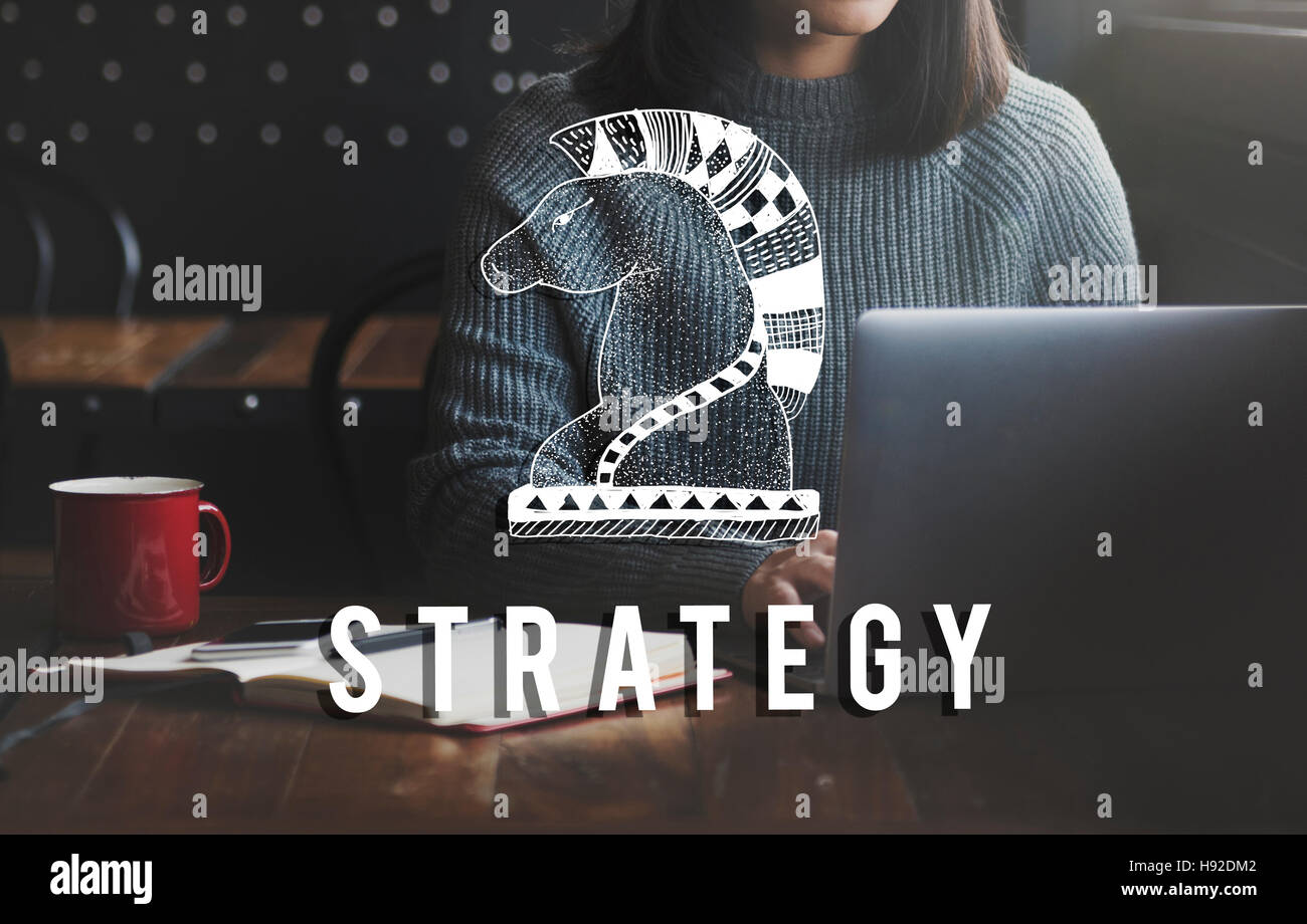 Knight Chess Piece Strategy Graphic Concept Stock Photo - Alamy