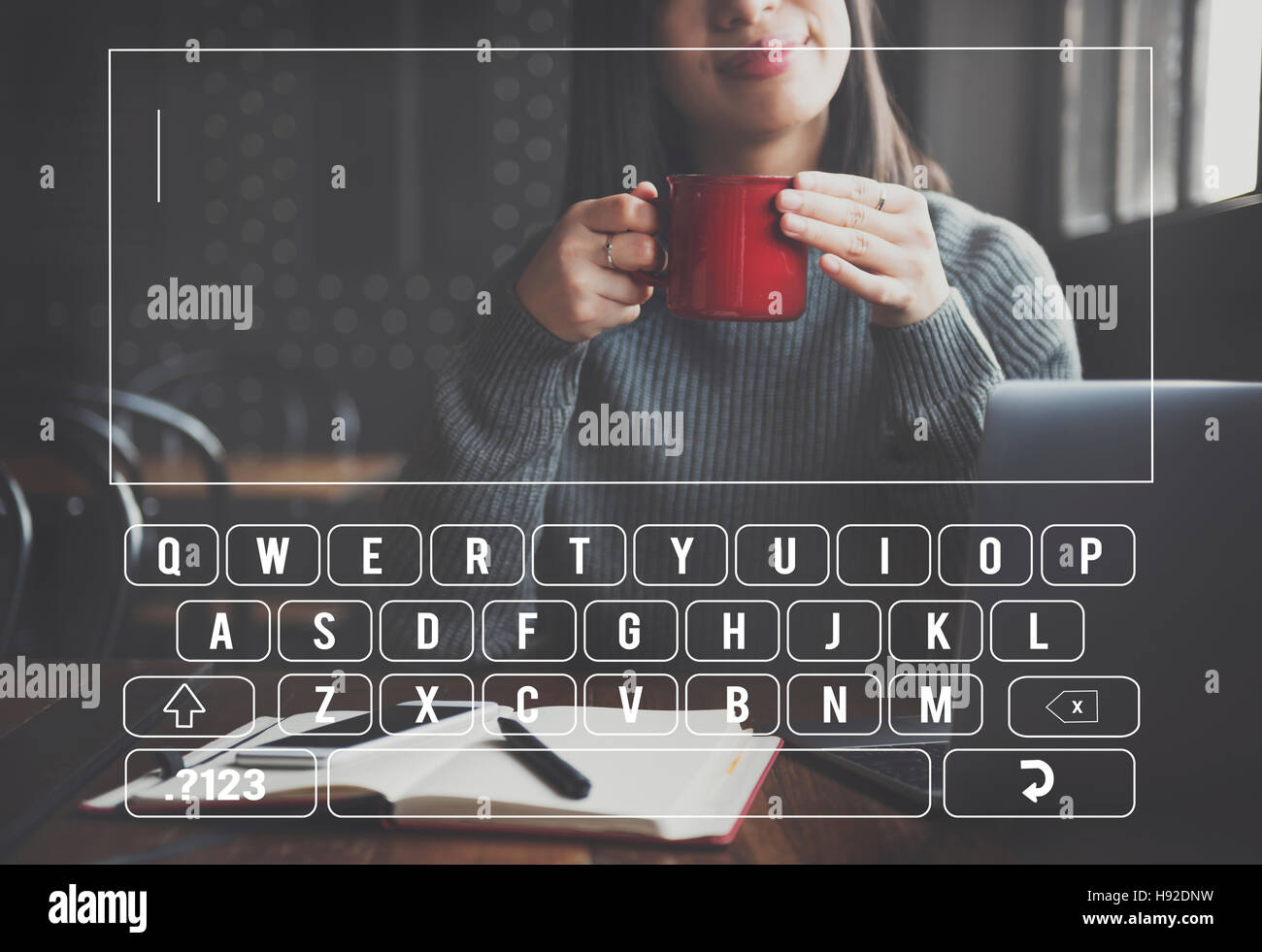 Keyboard Alphabet Computer Eletronic Letter Concept Stock Photo - Alamy