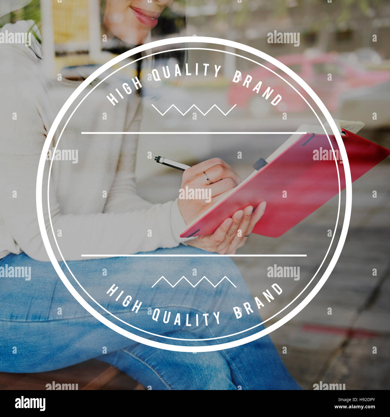 Branding Advertising Label Logo Marketing Concept Stock Photo - Alamy